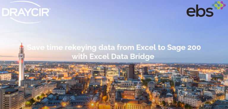 EBS & Draycir demonstrate Excel Data Bridge for Sage 200 - EBS