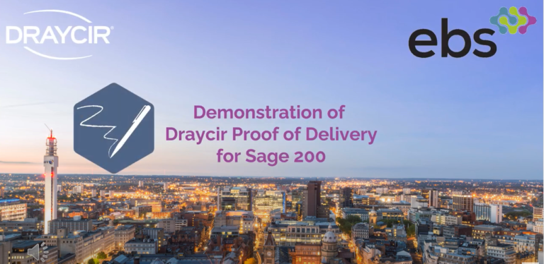 EBS & Draycir Demo Proof of Delivery for Sage 200 – EBS Tech